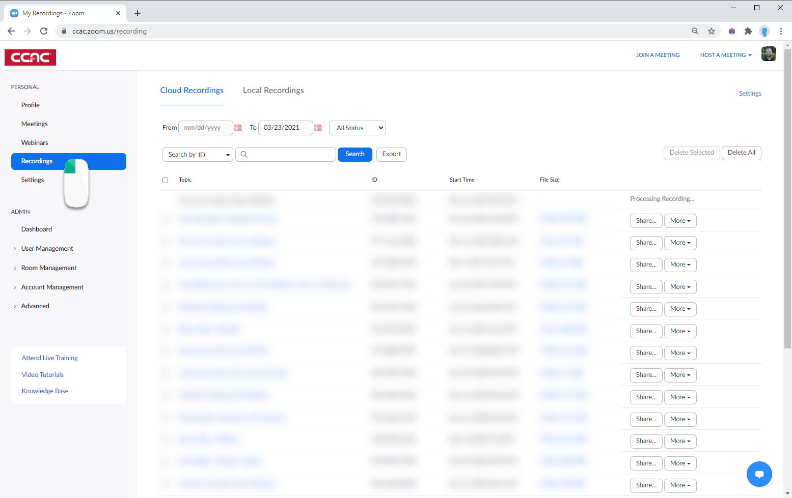 Zoom Meetings Advanced Guide (from your computer) - CCAC's Help Center