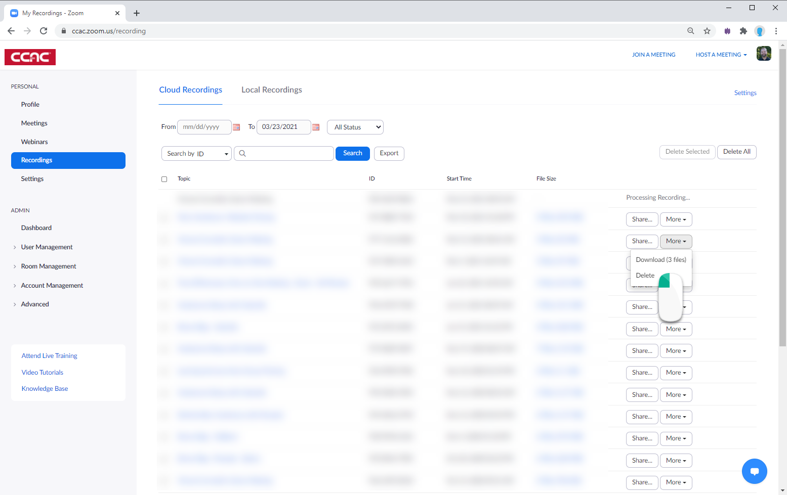 Zoom Meetings Advanced Guide (from your computer) - CCAC's Help Center