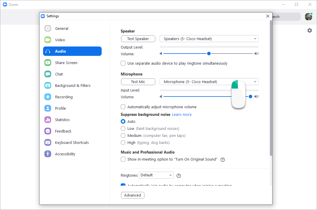 Adjusting your Audio and Video settings in Zoom - CCAC's Help Center
