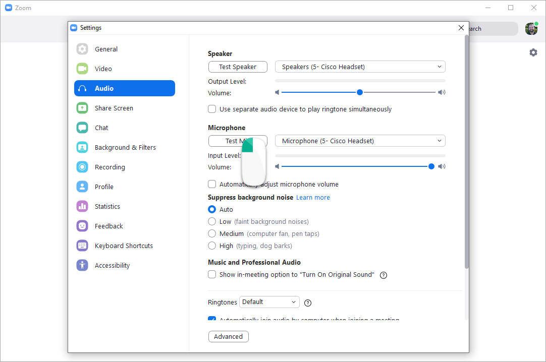Adjusting your Audio and Video settings in Zoom - CCAC's Help Center