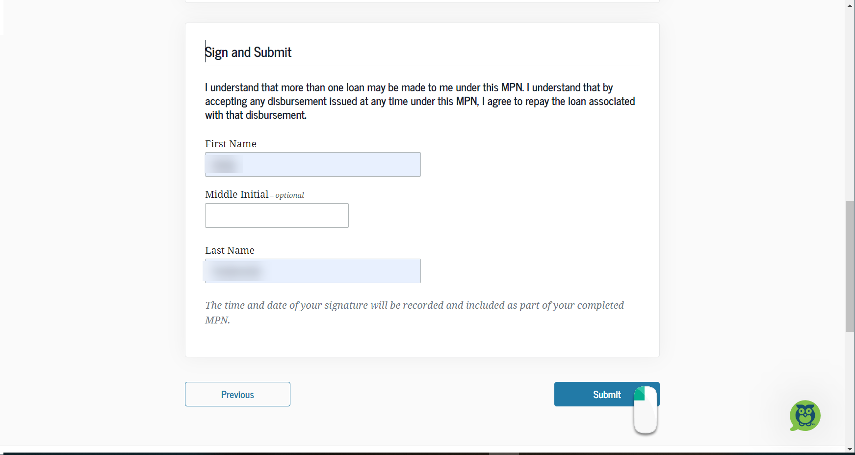 Completing your Master Promissory Note (MPN) - CCAC's Help Center