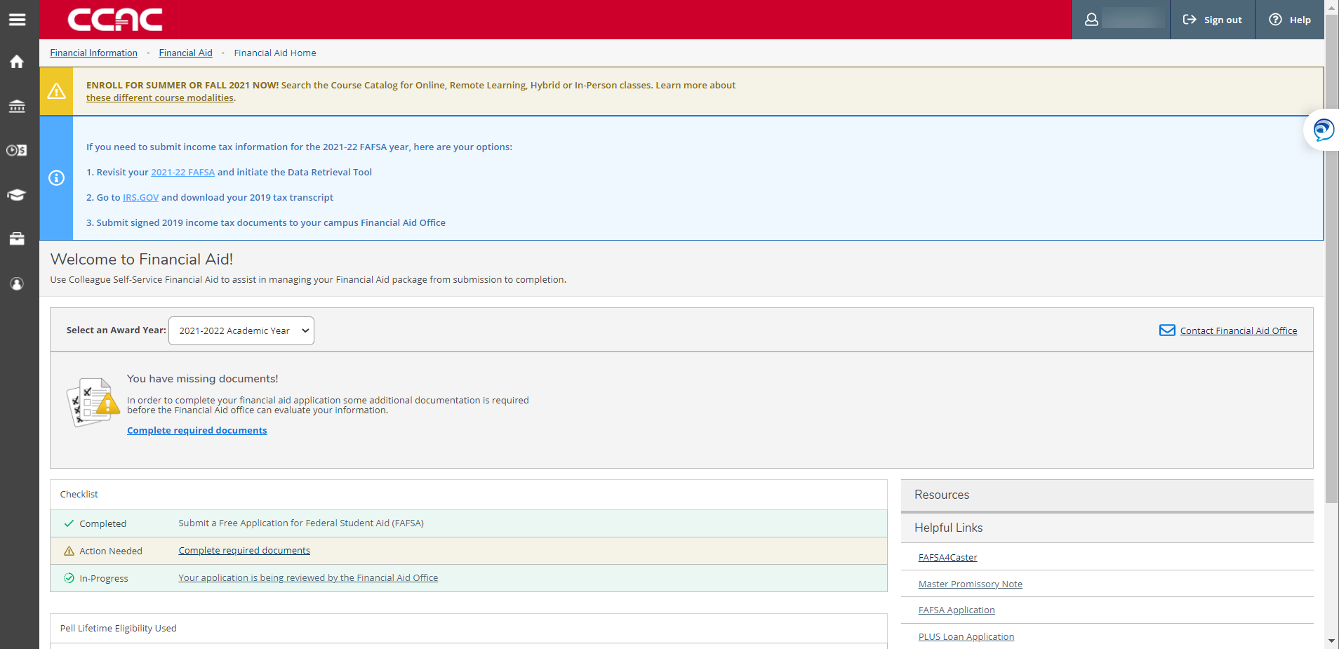 Requesting a Direct Stafford Loan through CCAC Self-Service - CCAC's ...