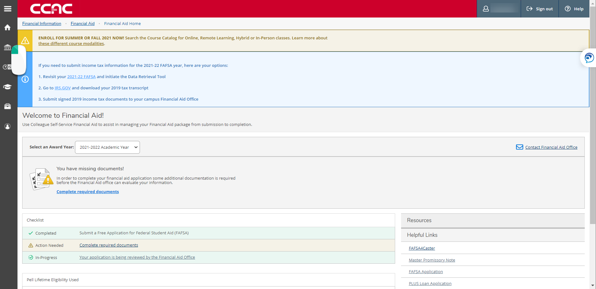 Requesting a Direct Stafford Loan through CCAC Self-Service - CCAC's ...