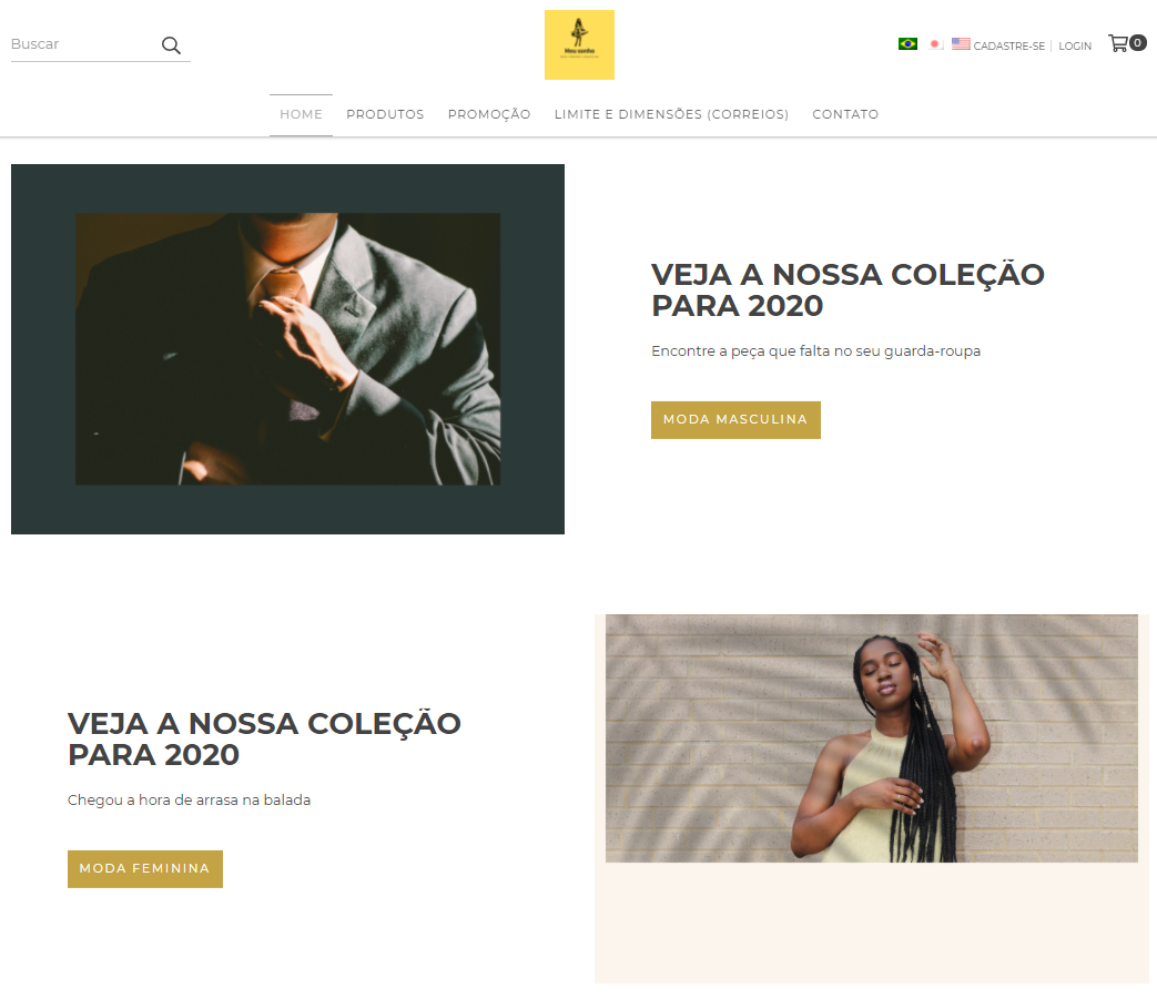 Como personalizar a página inicial da minha loja? - Nuvemshop