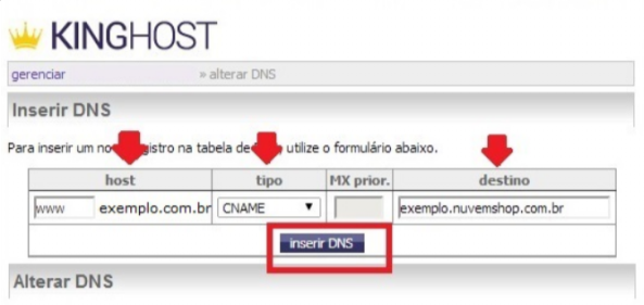 Como configurar o meu domínio no Kinghost?