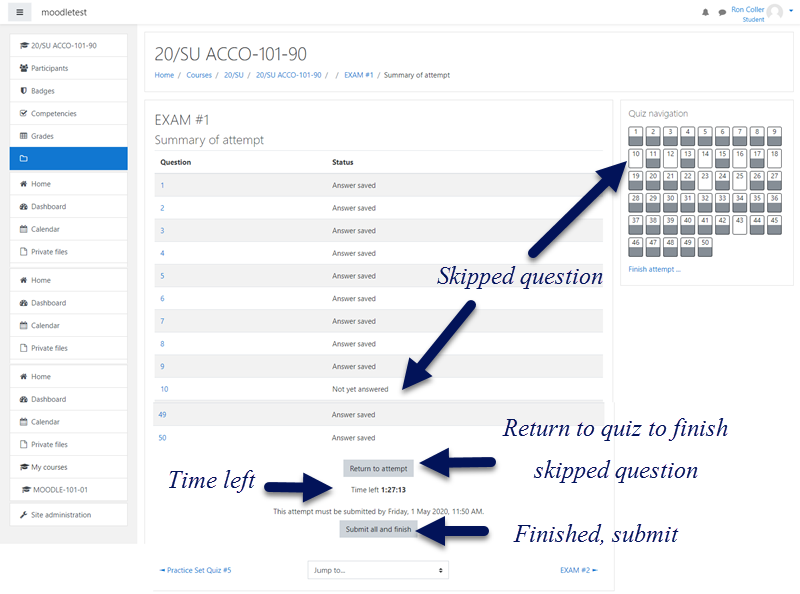 How to take a Quiz - Kellogg Community College