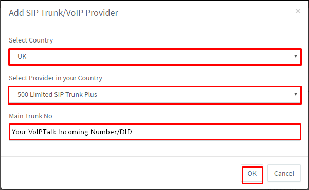 Configuration of a 3CX V15-v18 PBX with a VoIPtalk SIP trunk - telappliant