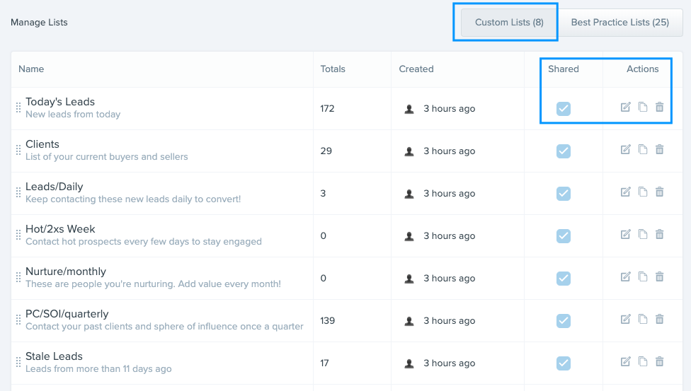 Best Practice Smart Lists - Follow Up Boss