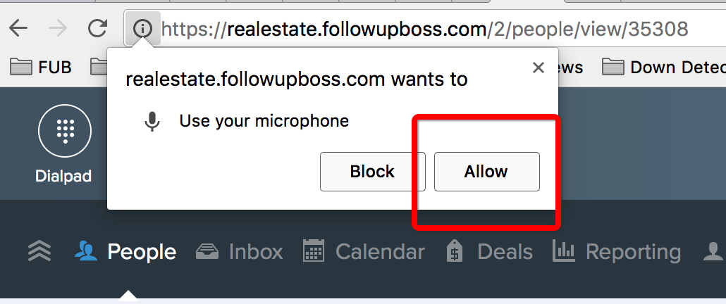 Microphone Settings in Google Chrome – Follow Up Boss - Help Center