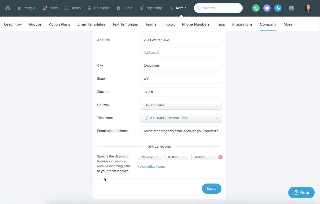 Team Inbox: How to Set Office Hours – Follow Up Boss - Help Center