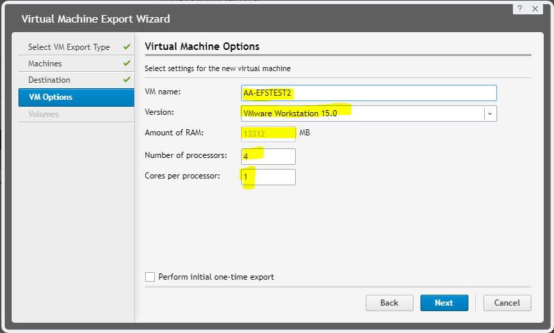 Quest - Rapid Recovery V6 - Set up virtual standby jobs - Axcient