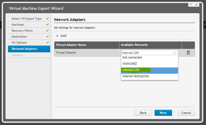 Quest - Rapid Recovery V6 - Set up virtual standby jobs - Axcient