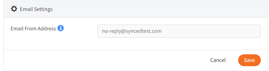 Specify the from email address for system-generated emails - x360Sync ...