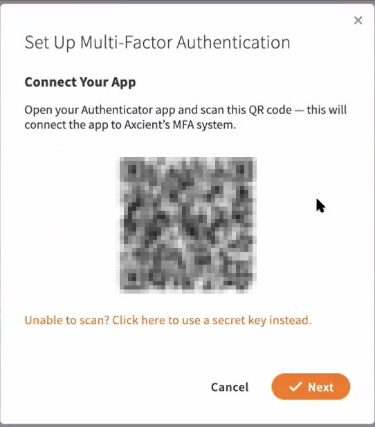 Configure MFA for x360Portal - Axcient