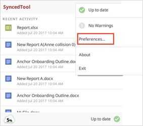 Use the Selective Sync feature - x360Sync - Axcient