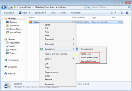 Use file sync warnings to resolve collisions- x360Sync - Axcient