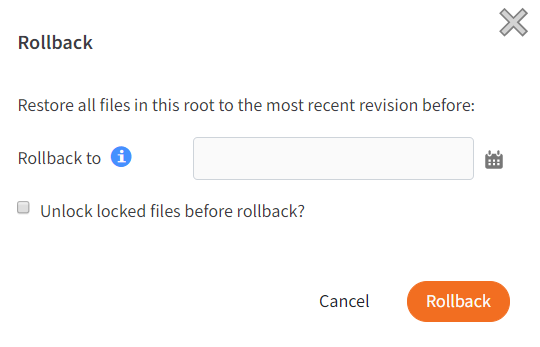 Use the Revision Rollback feature - x360Sync - Axcient