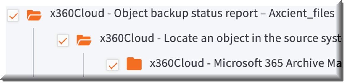 OneDrive and x360Cloud browser tools - Axcient