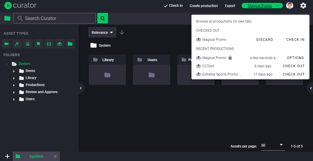 IPV Curator — Working with Curator Productions in the Curator for Adobe ...