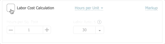 Charge Your Customer a $/unit for Labor - Clear Estimates