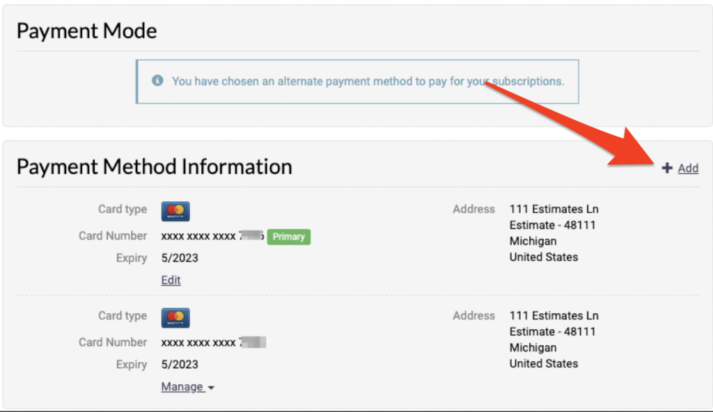 How To Update Payment Information - Clear Estimates