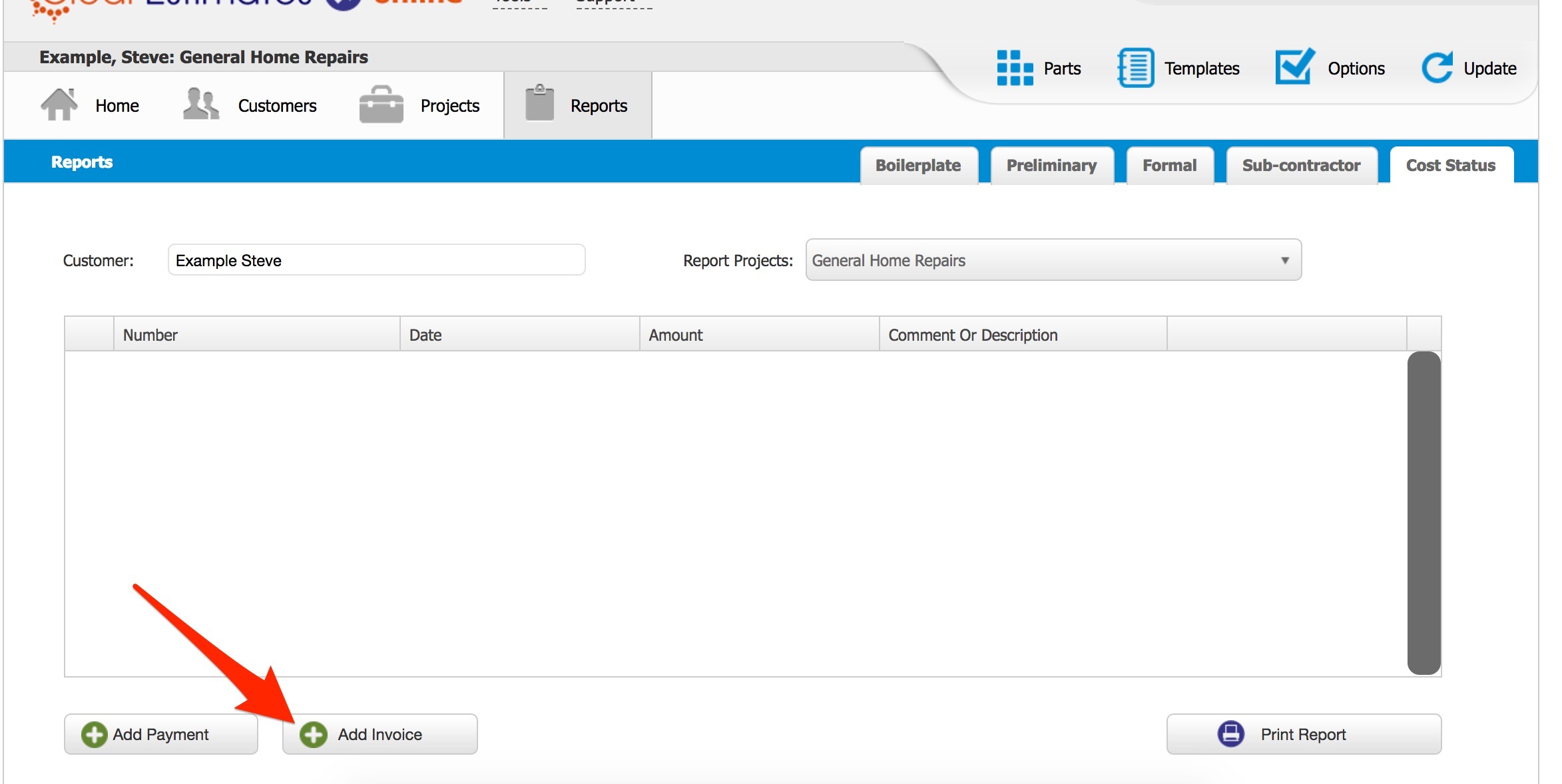 Create an Invoice - Clear Estimates