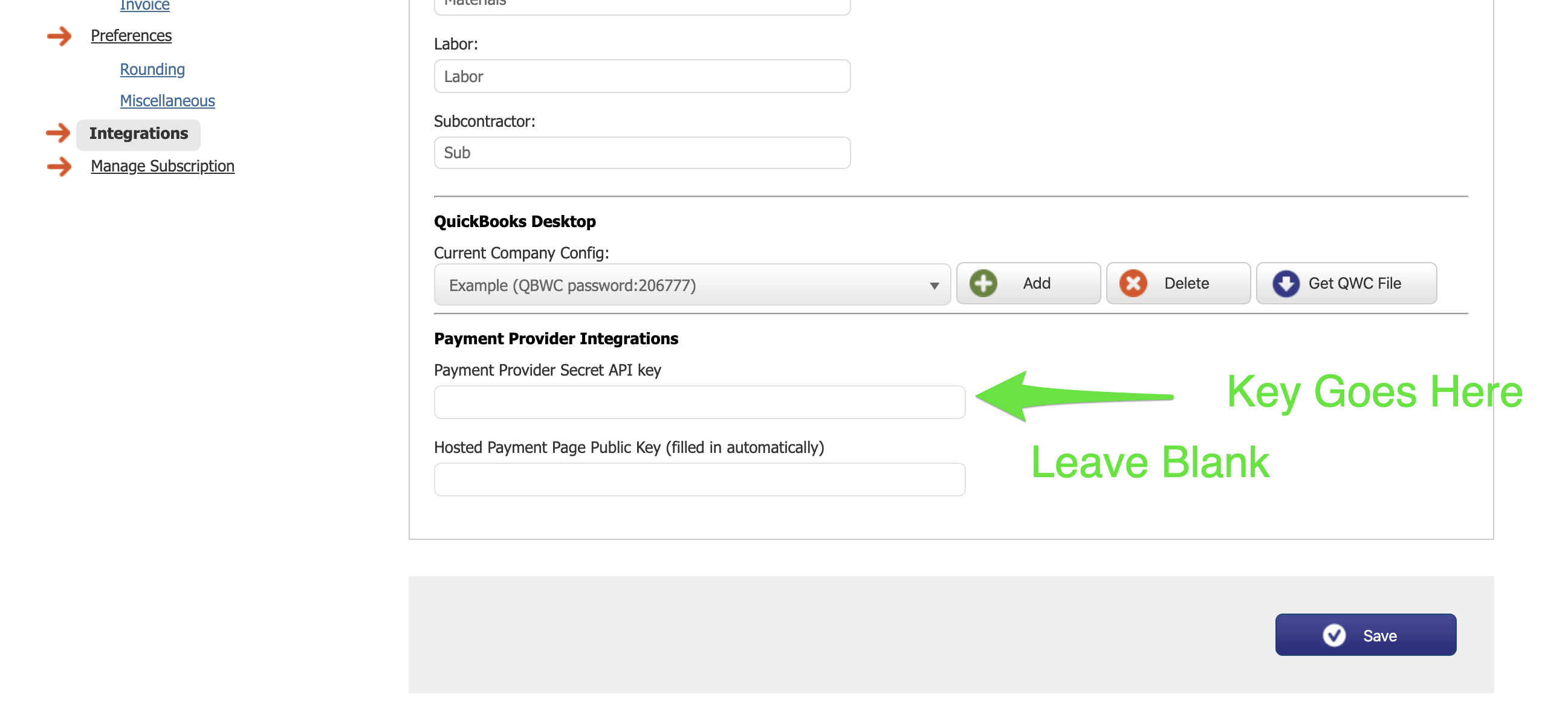 Connect your Clearent / Xplor API Key to Your Account - Clear Estimates