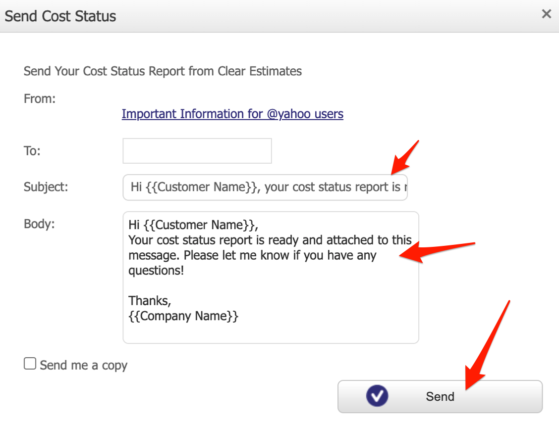 How to View / Print Cost Status Report - Clear Estimates