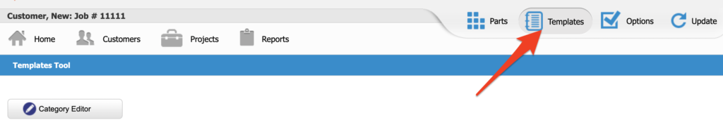 Import or Export Templates - Clear Estimates
