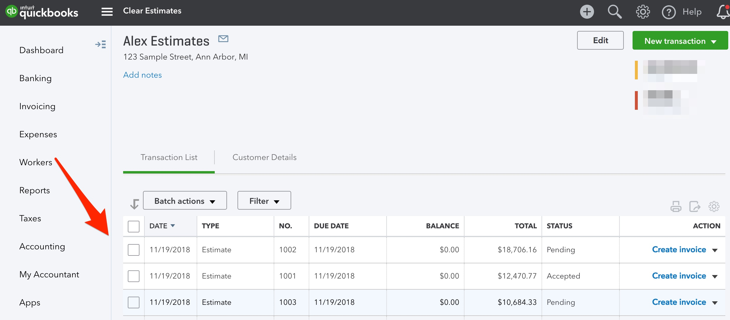 Exporting to Quickbooks Online - Clear Estimates