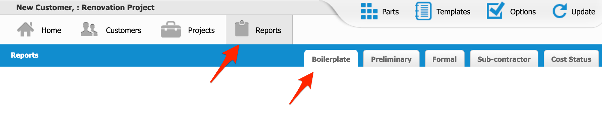 Reports Tool Overview Clear Estimates