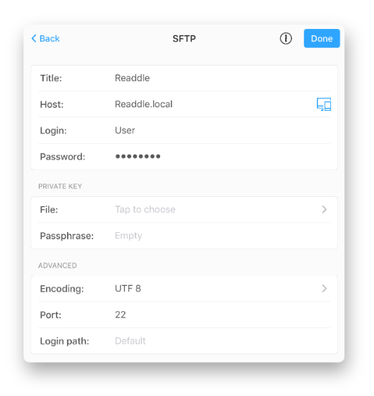 Set up sync with Mac via SFTP | Documents Knowledge Base