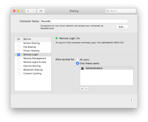 Set up sync with Mac via SFTP | Documents Knowledge Base