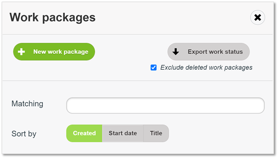 What are Work Packages?