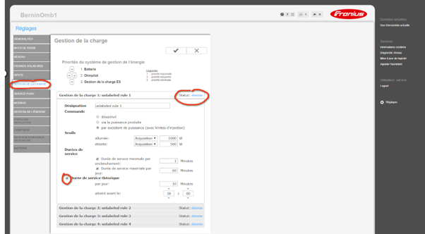 Piloter des charges avec les onduleurs Fronius