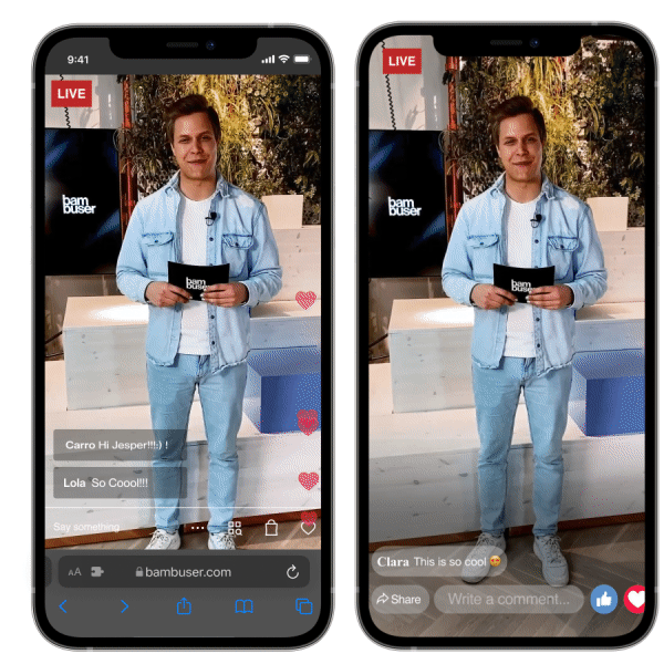 Bambuser — Multi-stream to social platforms