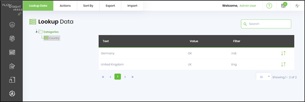 Set lookup data value - FlowWright