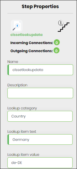 Set lookup data value - FlowWright