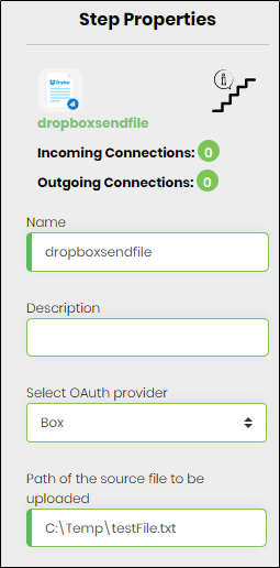 Upload File to Dropbox - FlowWright