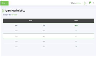 Evaluate decision table - FlowWright
