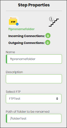 ftpRenameFolder Step - FlowWright