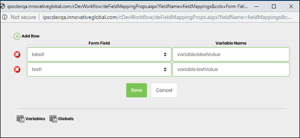 Get form field values - FlowWright