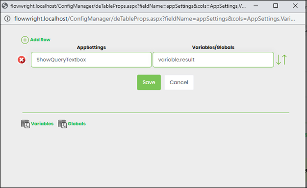 readAppSettings Step - FlowWright