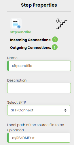 Upload file to SFTP server - FlowWright