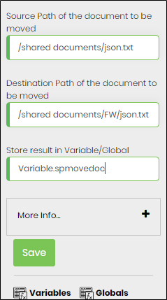 Move a SharePoint document - FlowWright