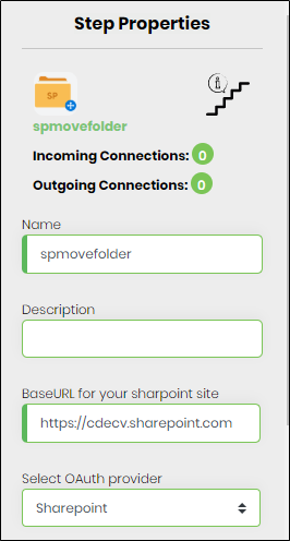 spMoveFolder Step - FlowWright