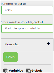 spRenameFolder Step - FlowWright