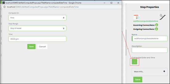Makes the instance wait for a given time period - FlowWright