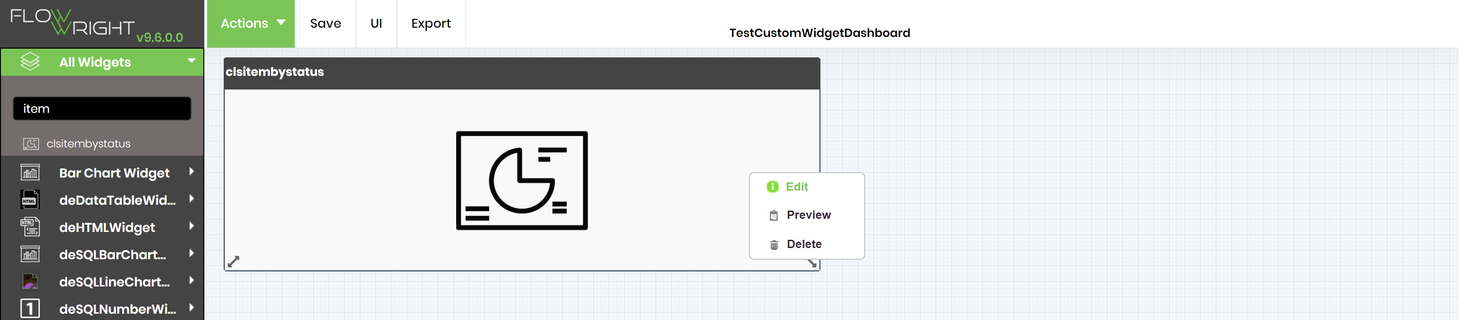 Dashboard Pie Chart Widget - FlowWright