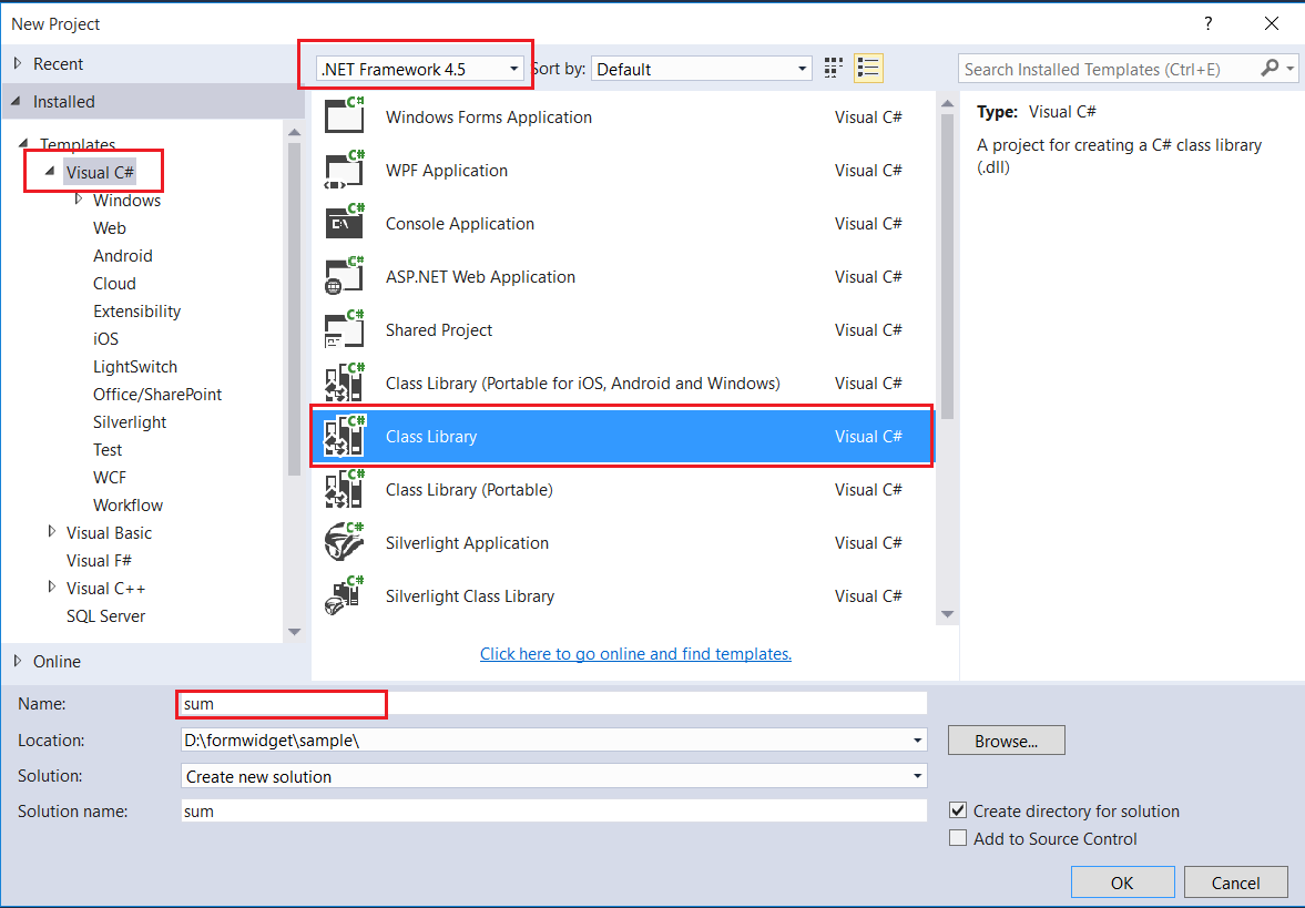 Simple Form Widget - Example 1 - FlowWright